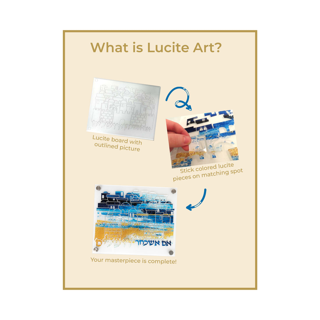 Lucite Art Yerushalayim – Colours Crafts
